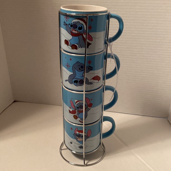 Disney | Dining | Disney Stacked Stitch Mugs From Movie Lilo And Stitch ...
